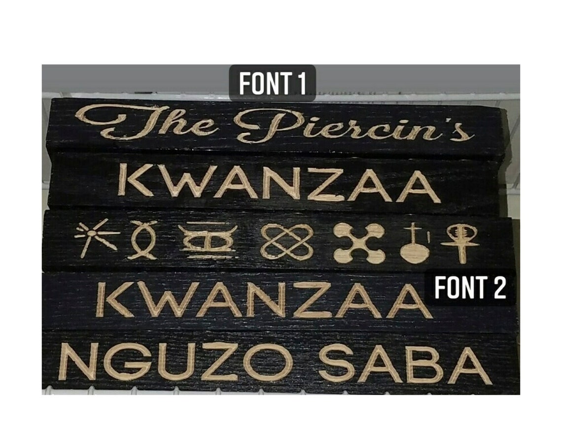 Personalized Last Name Kwanzaa Kinara Kwanzaa Gift-wedding - Etsy