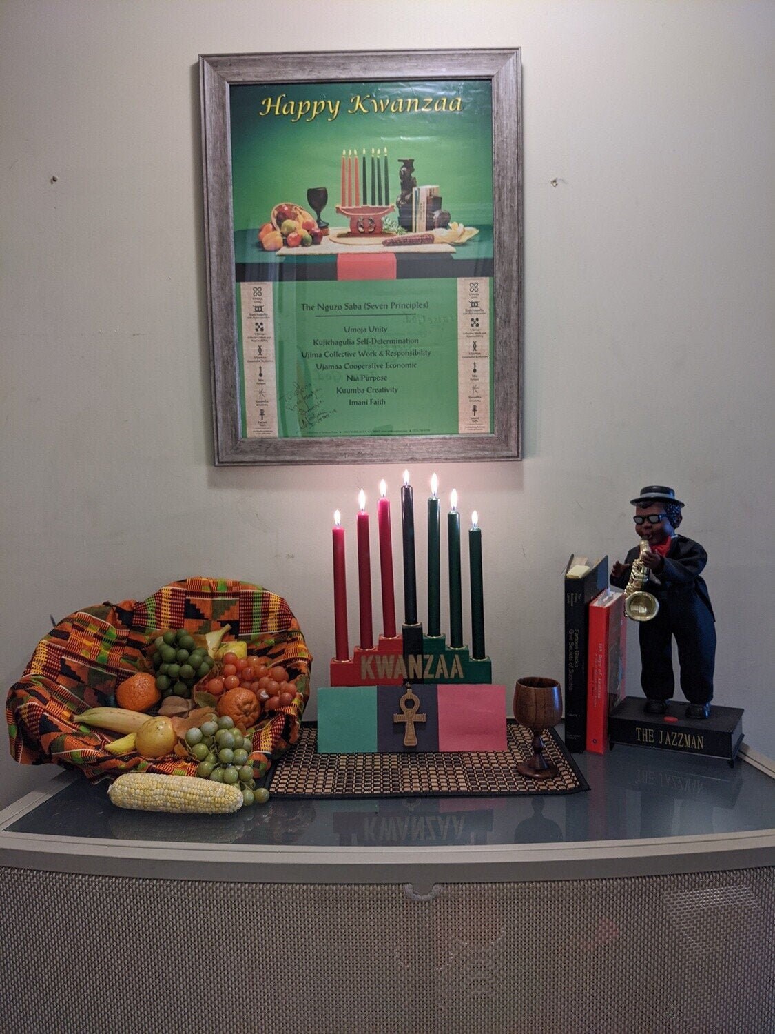 Kwanzaa Kinara- Candles Included -traditional- 7 Mishumaa Saba Candles ...