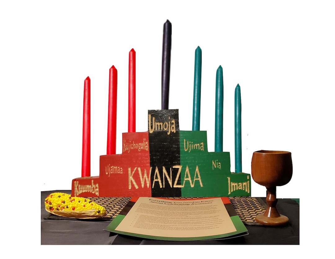 Kwanzaa Kinara Celebration Set Kwanzaa, 7 Principles of Kwanzaa ...