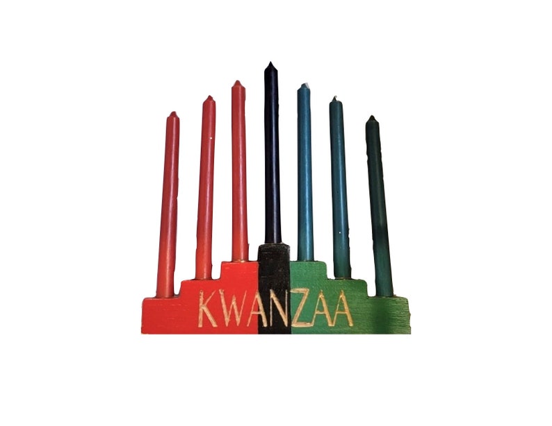 Kwanzaa Kinara- Candles Included -traditional- 7 Mishumaa Saba Candles ...