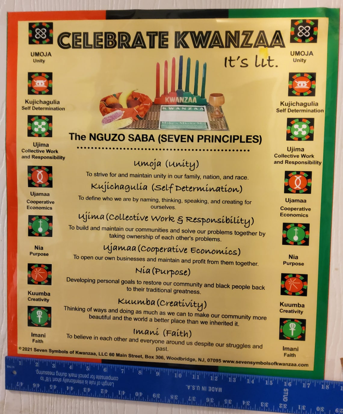 Kwanzaa Poster 18X20 Print - Etsy