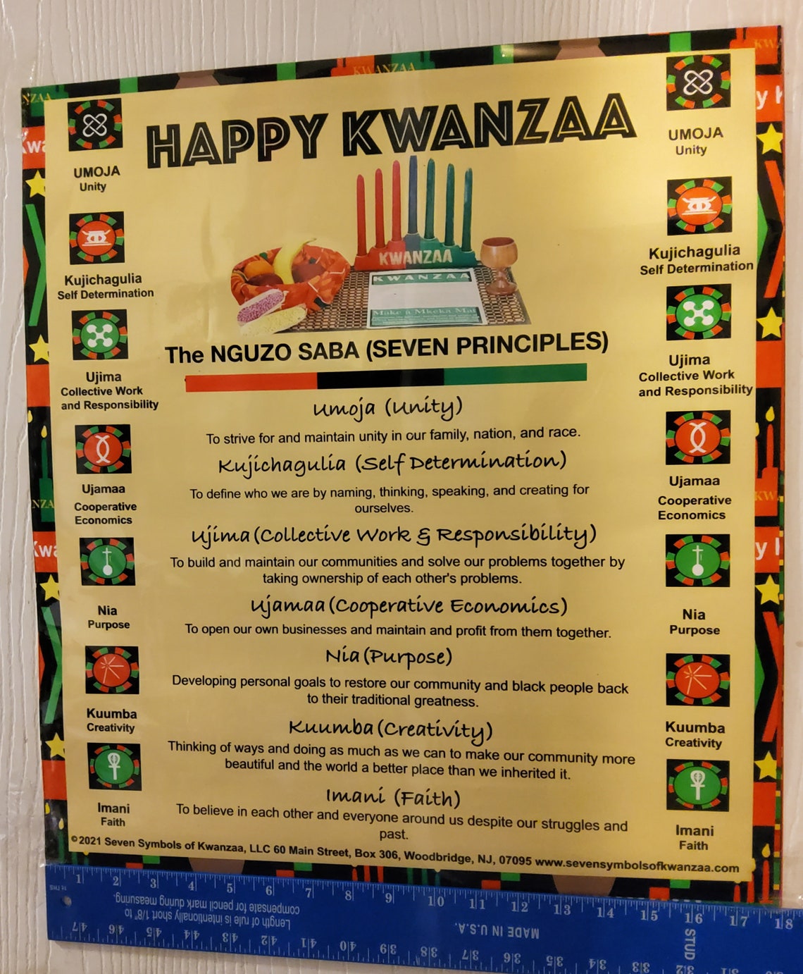 Kwanzaa Poster 18X20 Print | Etsy