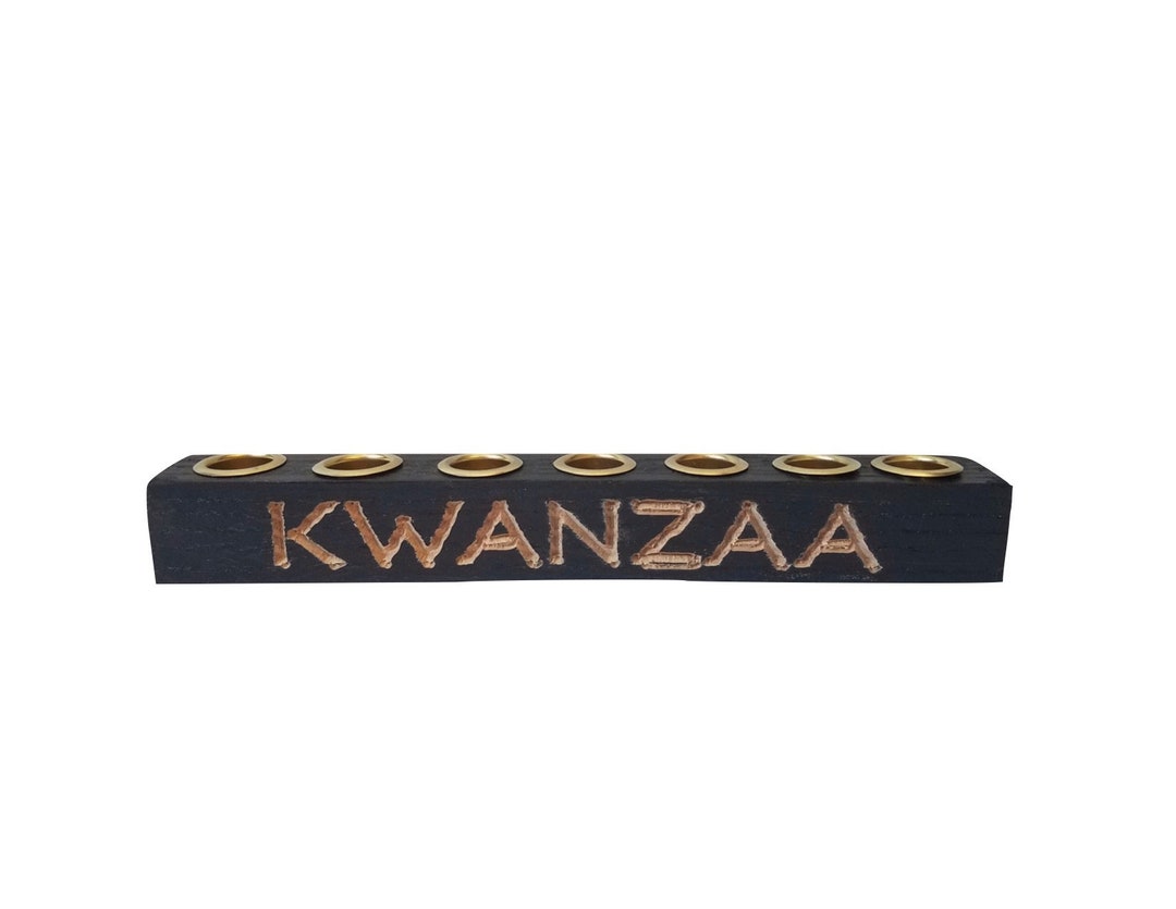 Kwanzaa Kinara - Hand Engraved "kwanzaa" Kinara Traditional - Etsy