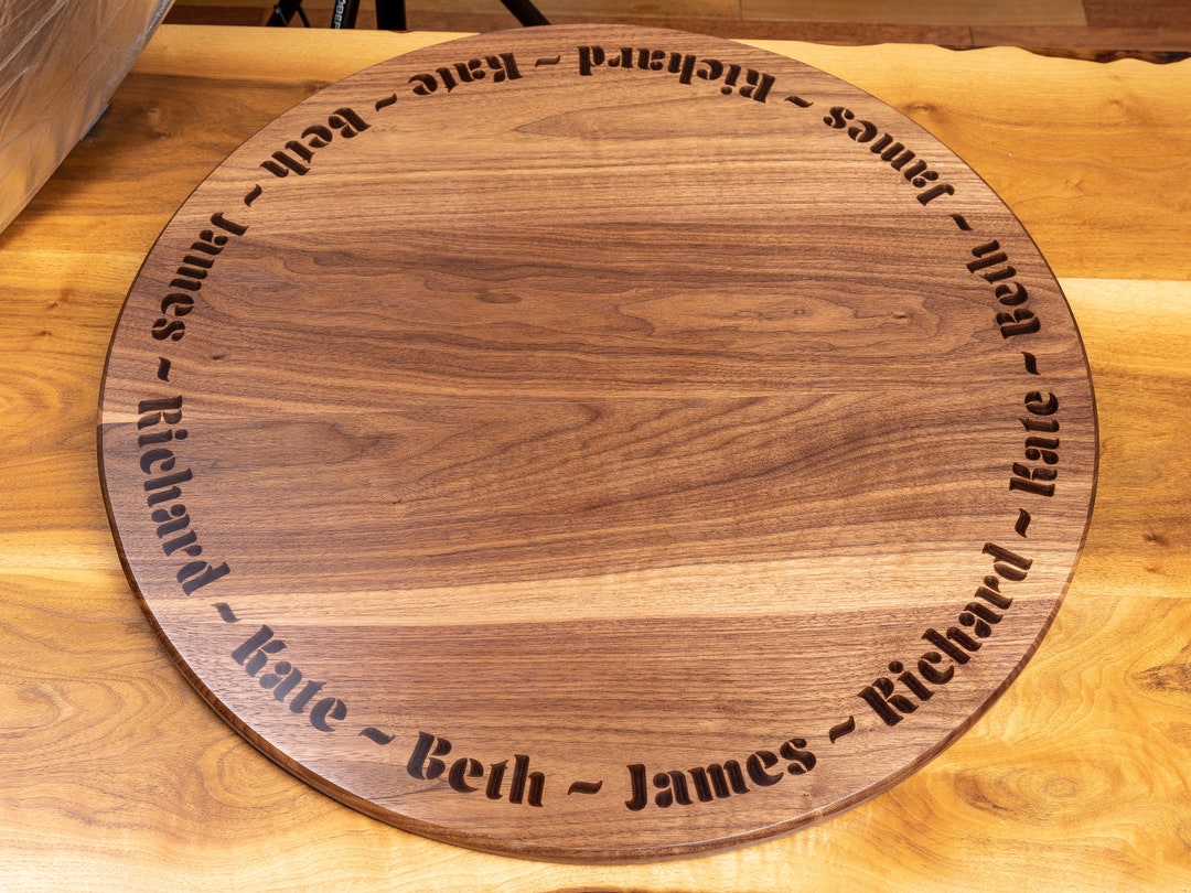Lazy Susan "family Wheel", 28" Black Walnut - Etsy