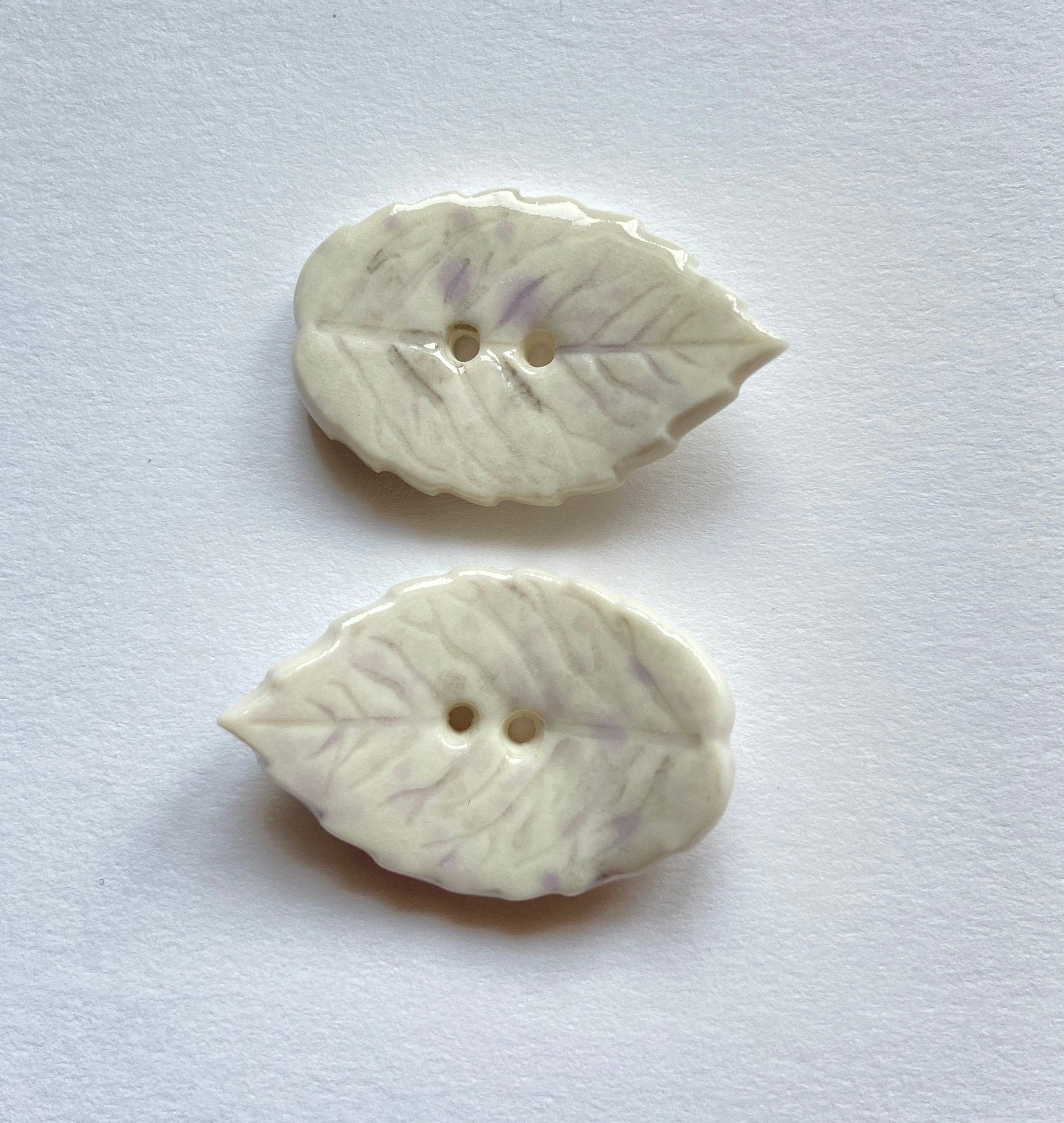 Buttons, Handmade Ceramic Leaf Buttons - Etsy UK