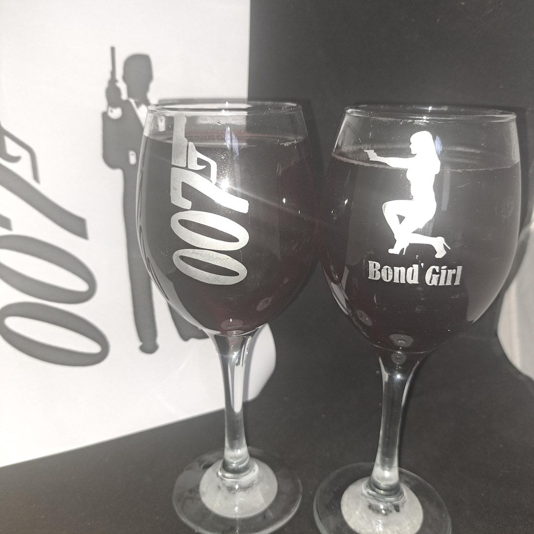 007 James Bond Bond Girl Wine Glasses - Etsy