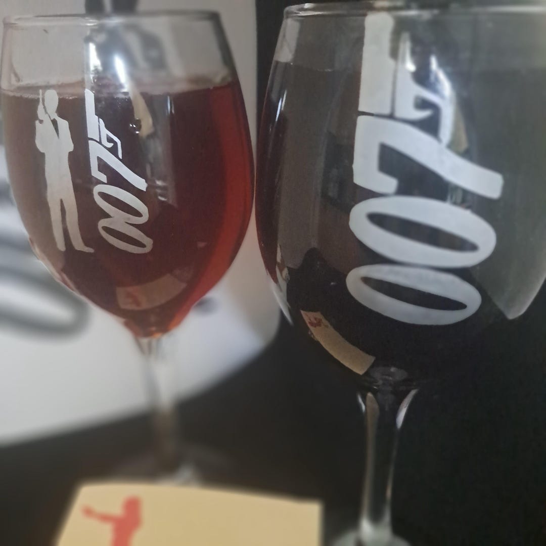007 James Bond Bond Girl Wine Glasses - Etsy UK