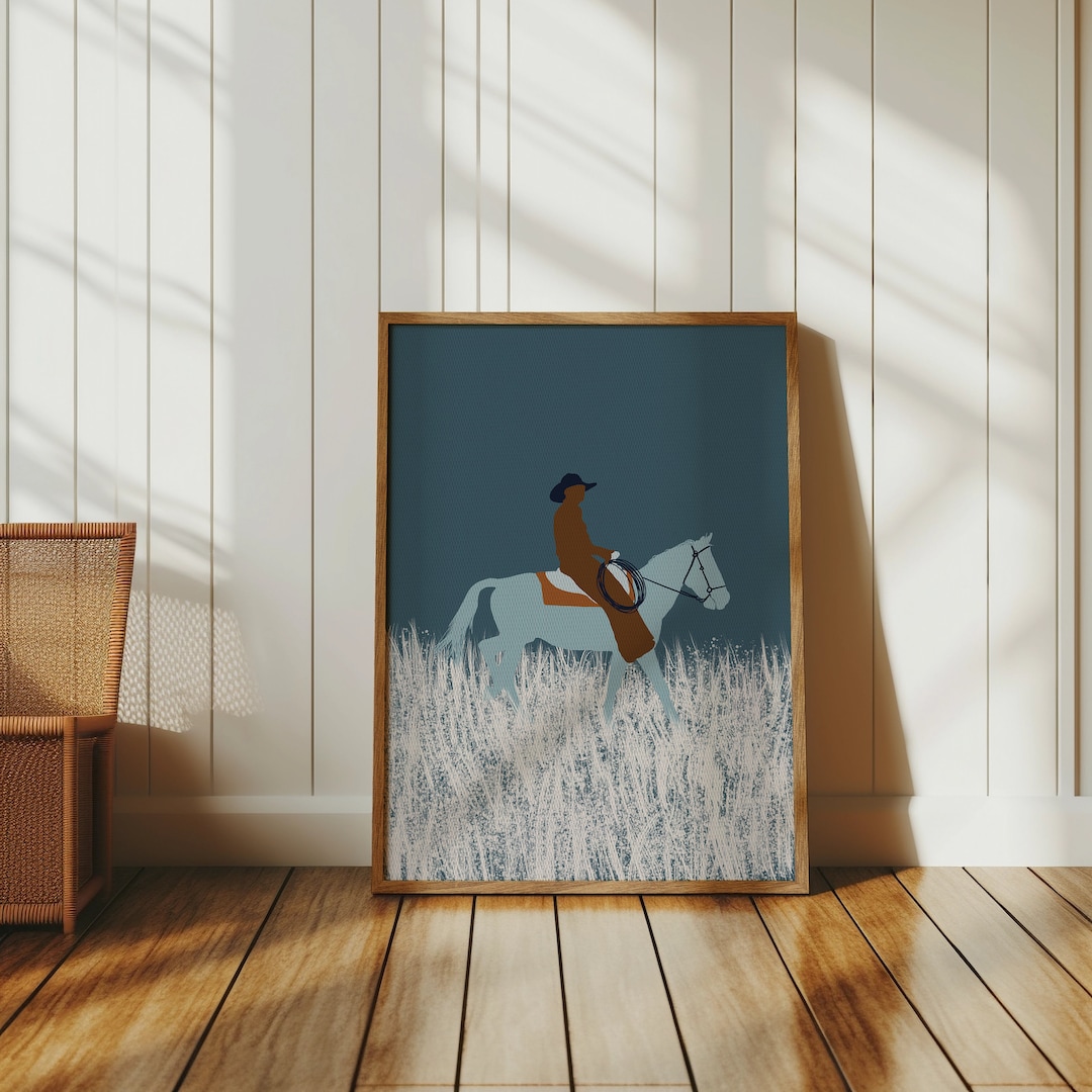 Western Wall Art, Cowboy Wall Art, Cowboy Wall Art for Boys Room ...