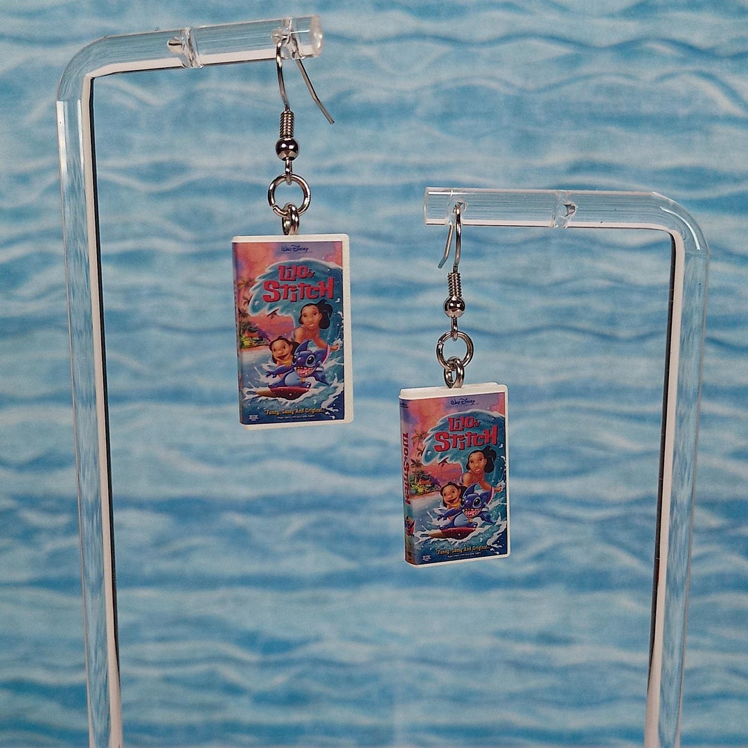 VHS Earrings Retro Clamshell Forge and Tinker - Etsy