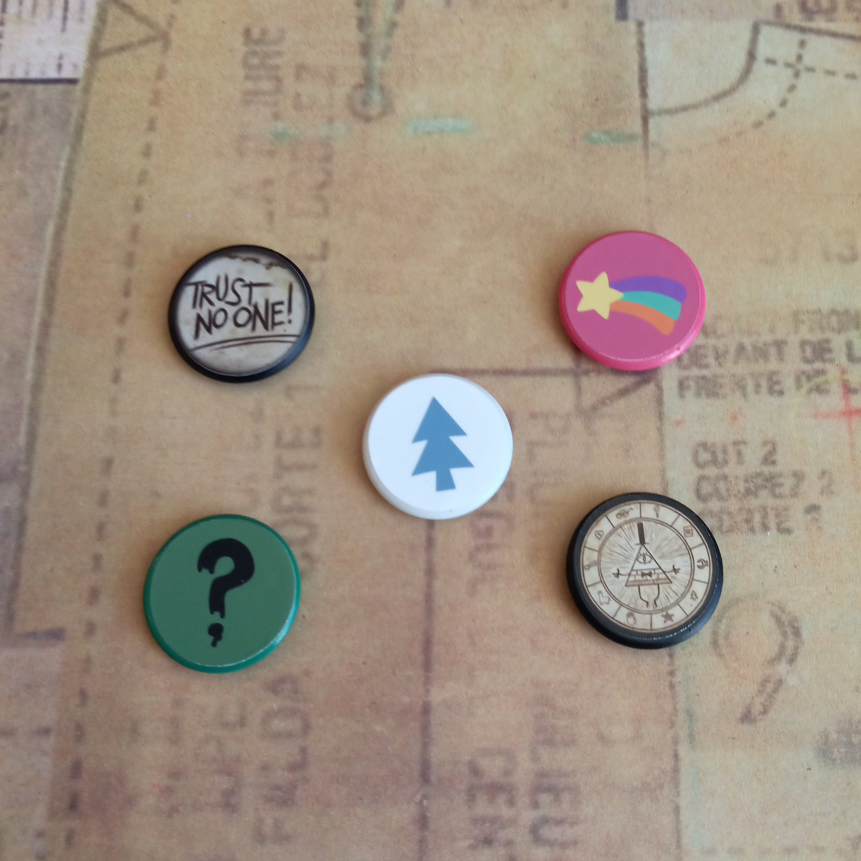 Gravity Falls Nuimos Accessory Buttons Dipper Mabel Sus - Etsy
