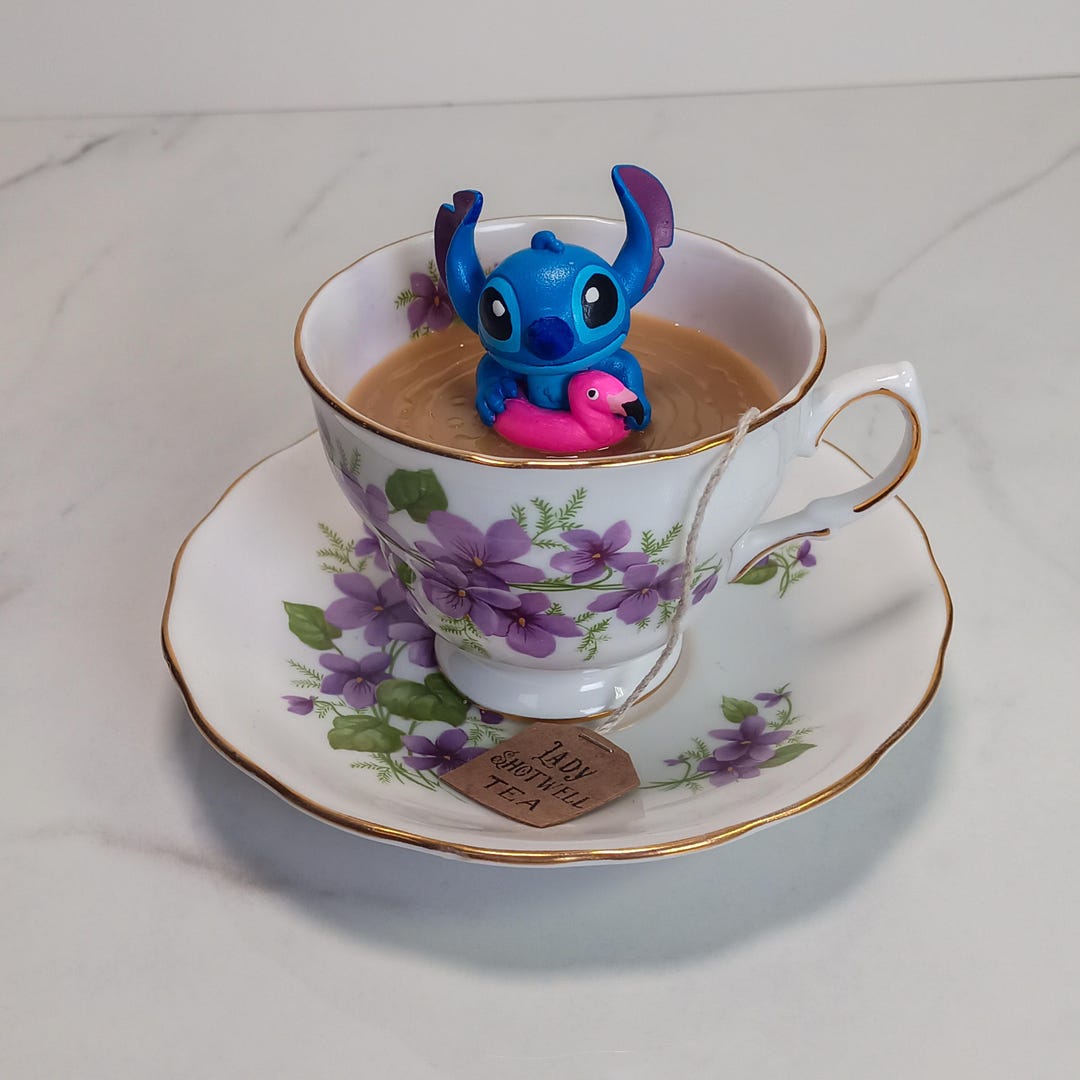 Stich on a Float Whimsical Teacup Trinket Dish - Forge and Tinker - Etsy