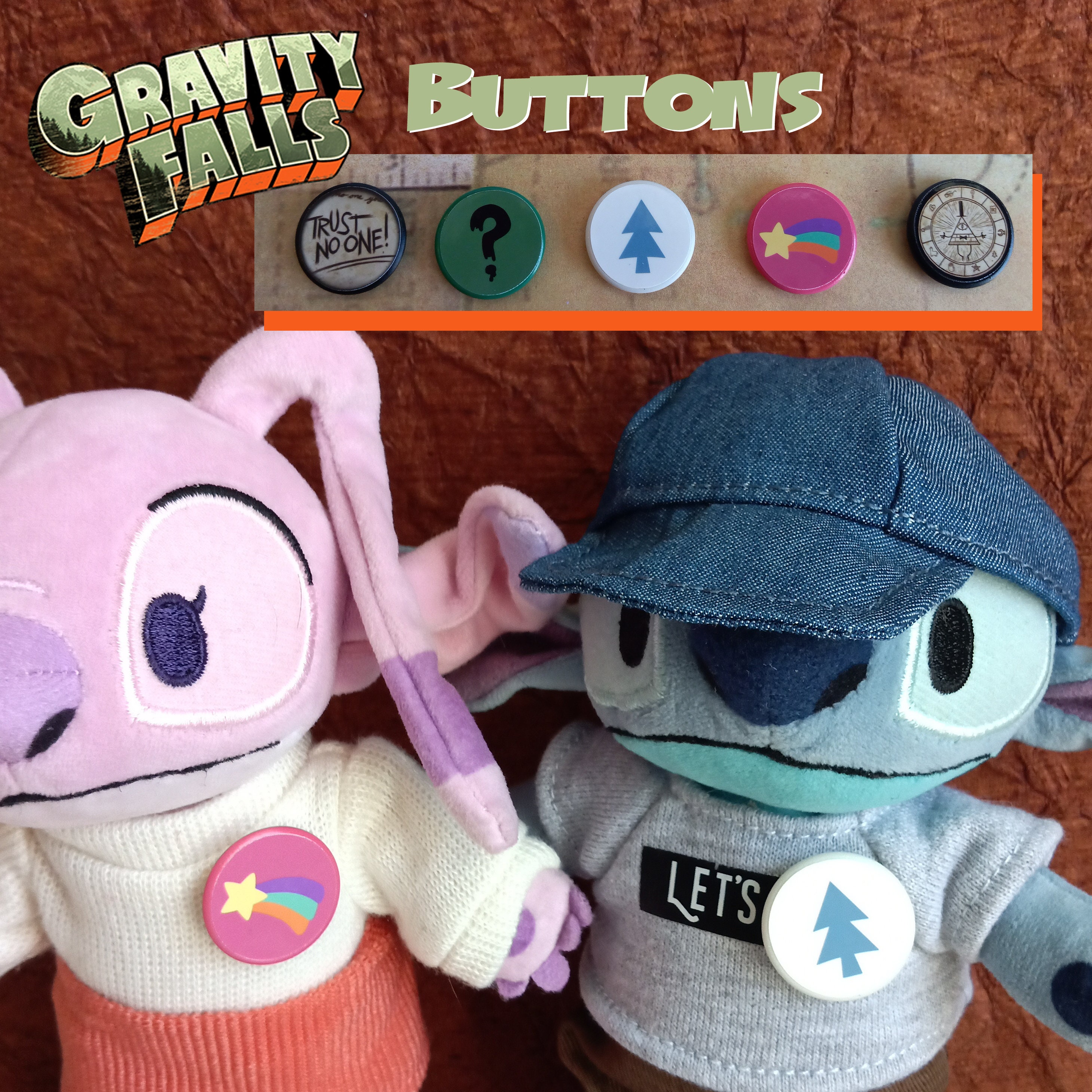 Gravity Falls Nuimos Accessory Buttons Dipper Mabel Sus - Etsy
