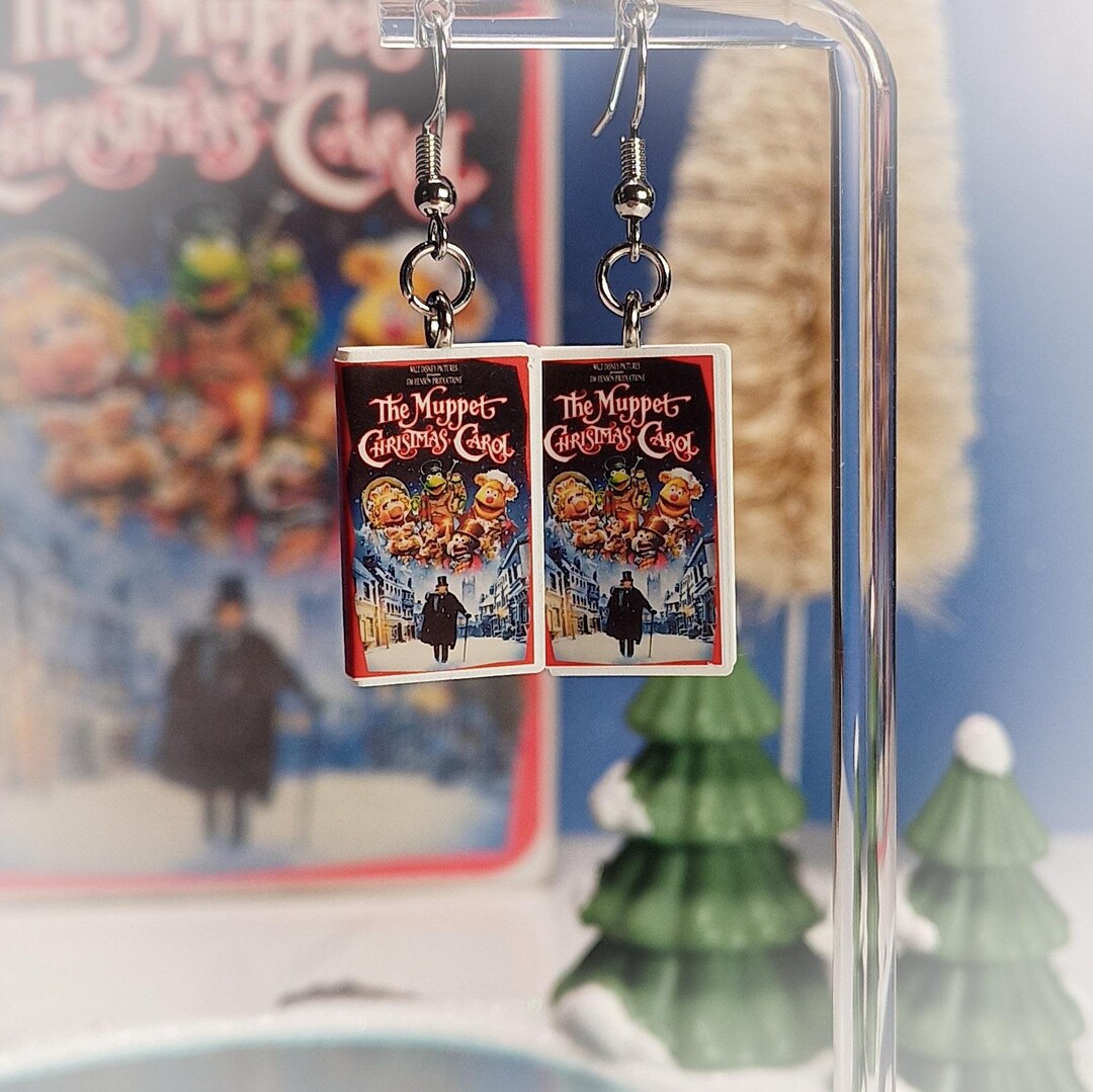 VHS Christmas Earrings Retro Clamshell Forge and Tinker - Etsy