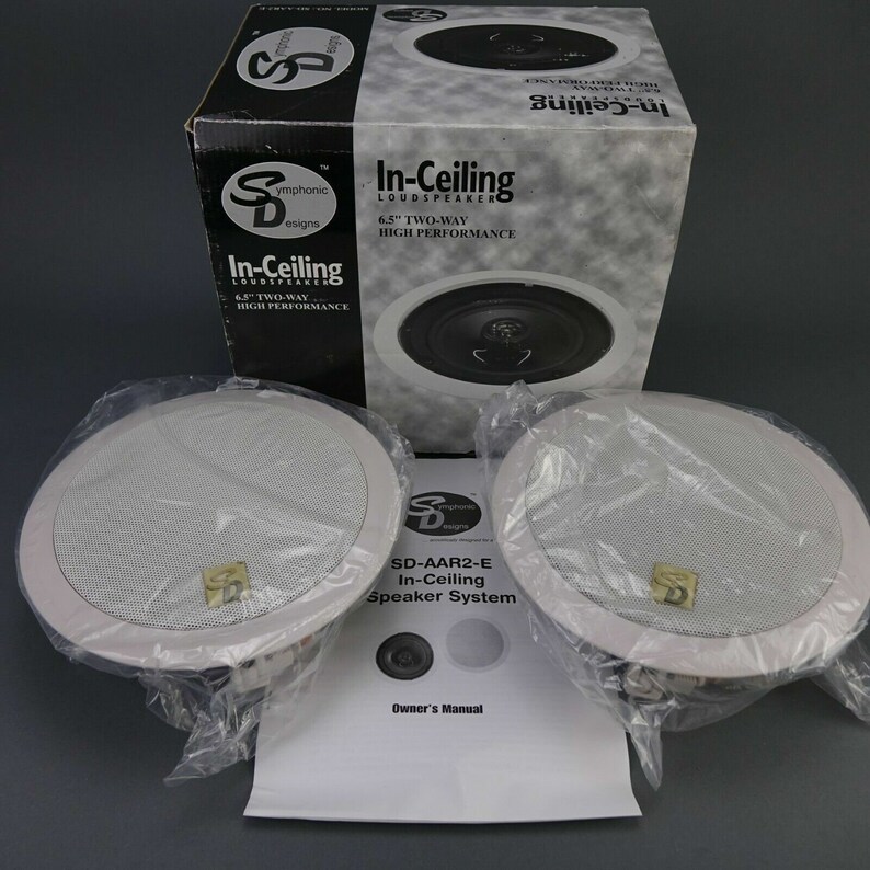 Symphonic Designs in Ceiling Loudspeaker 6.5" Two Way Model SD-AAR2-E ...
