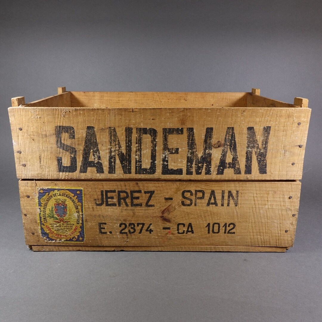 Rare Sandeman Wooden Shipping Crate Spain Cream Sherry - Etsy
