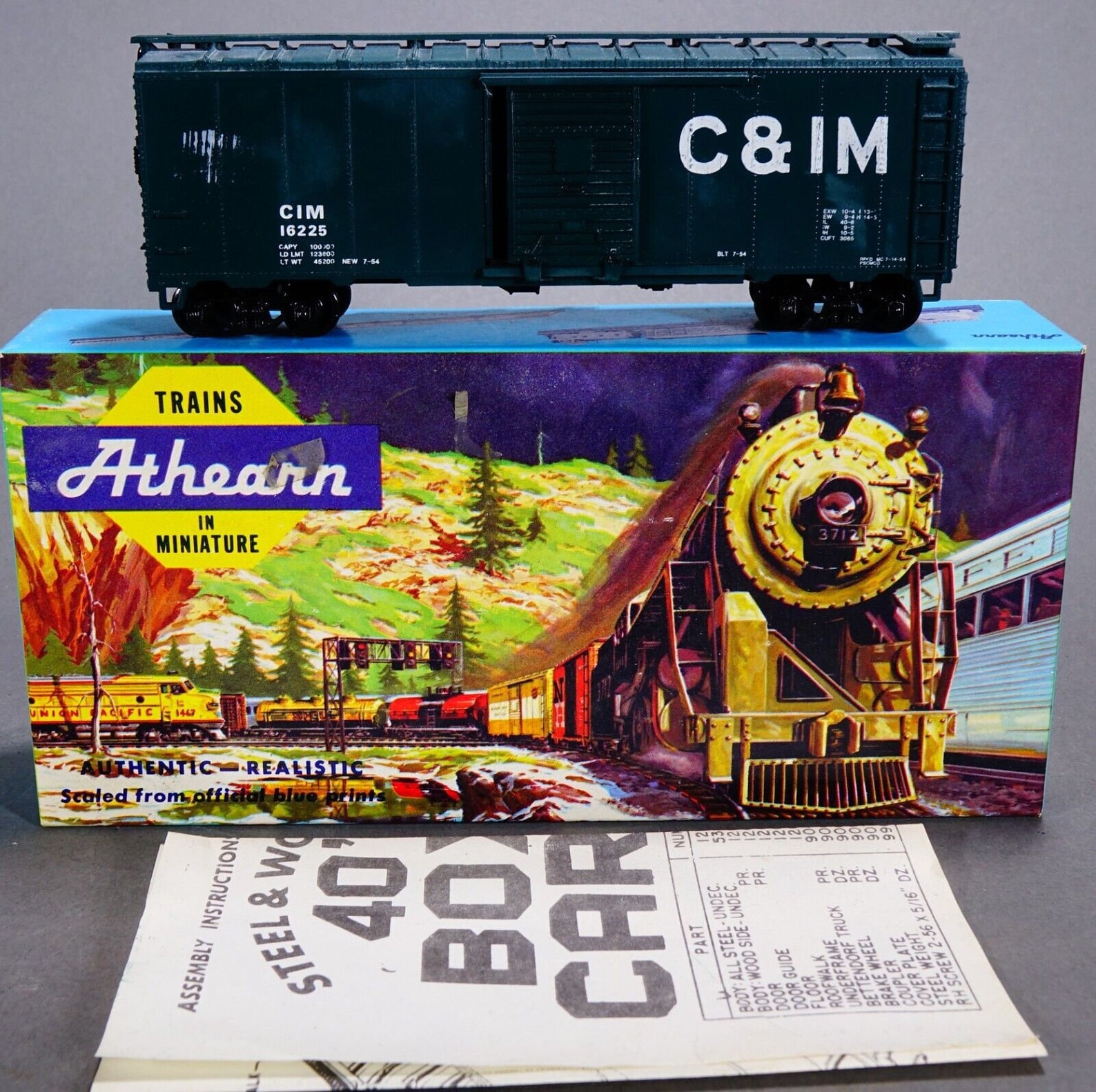 Vintage Athearn Blue Box Ho Scale Weathered Look Box Car in Box 1387 - Etsy