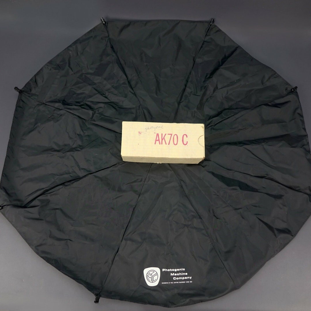 Photogenic Machine Co AK70C Black Studio Photo Light Round 36" Diffuser ...