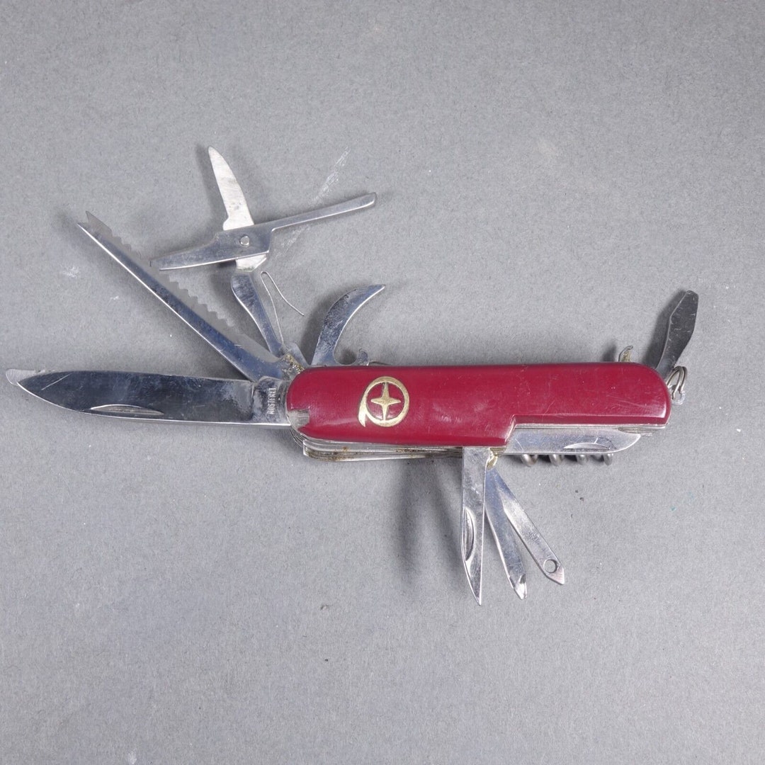 Vintage Rostfrei Red Swiss Army Style Knife - Etsy