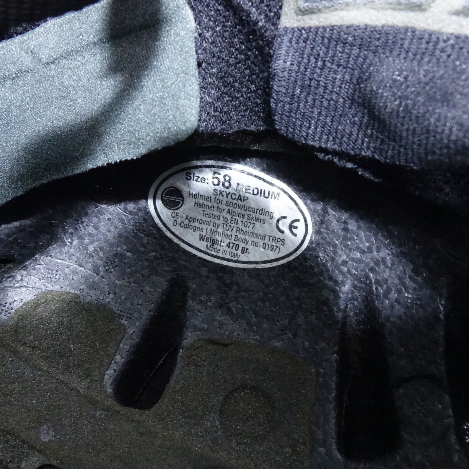 Skycap 58 Medium 470G Snowboard Helmet Tuv Approved Made in Italy - Etsy