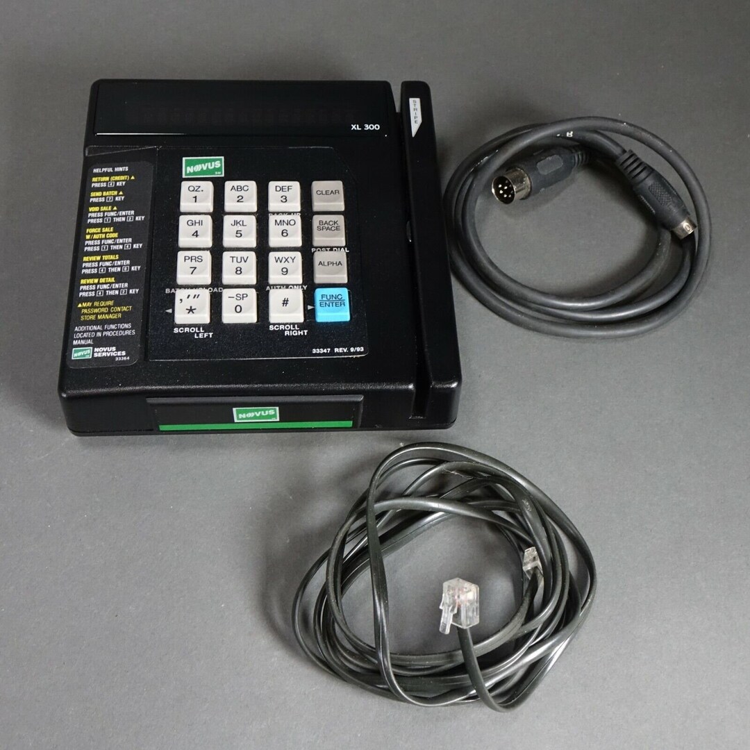 Verifone XL300 Credit Card Terminal W/ 8 Pin Cable Cable - Etsy