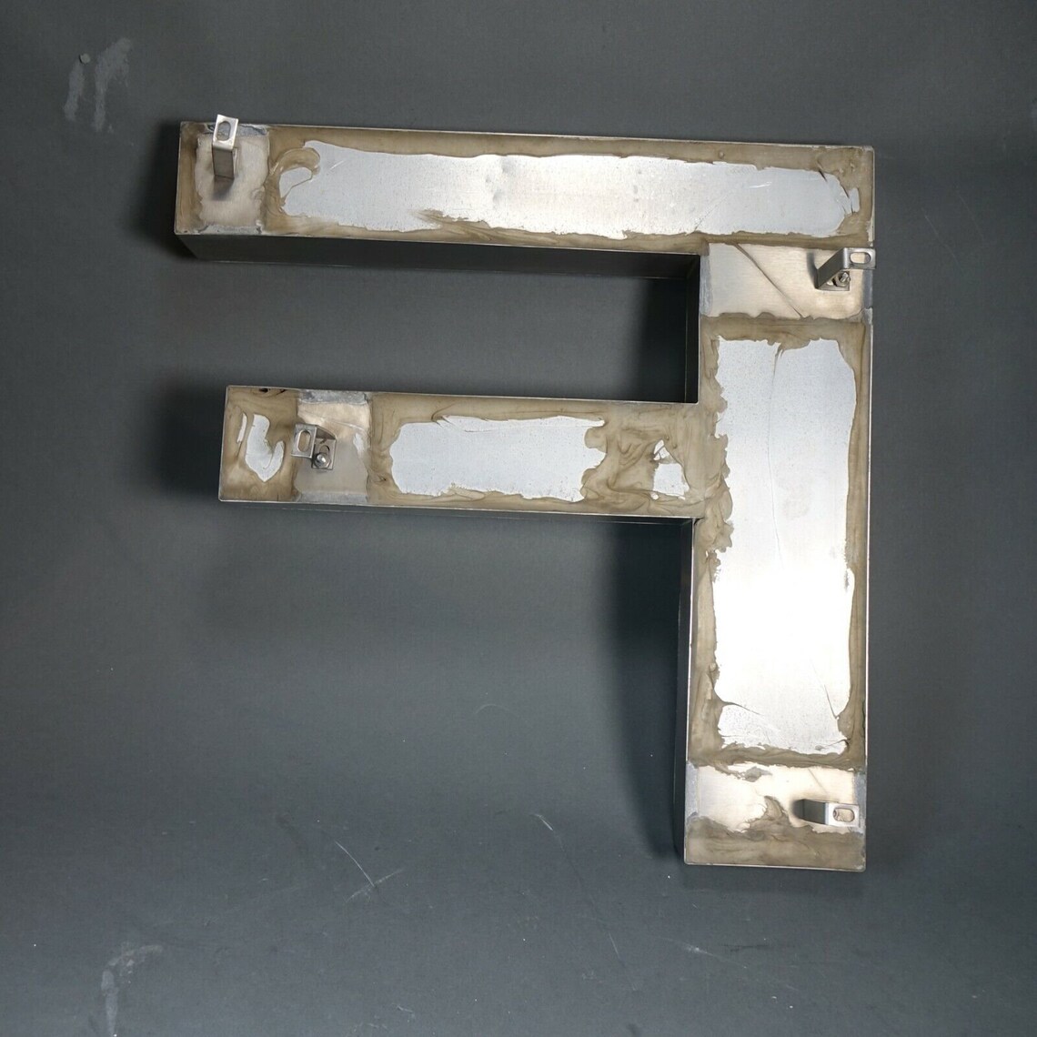 Stainless Steel Huge 18" Inch 3D Marquee Letter Sign "f" Vintage ...