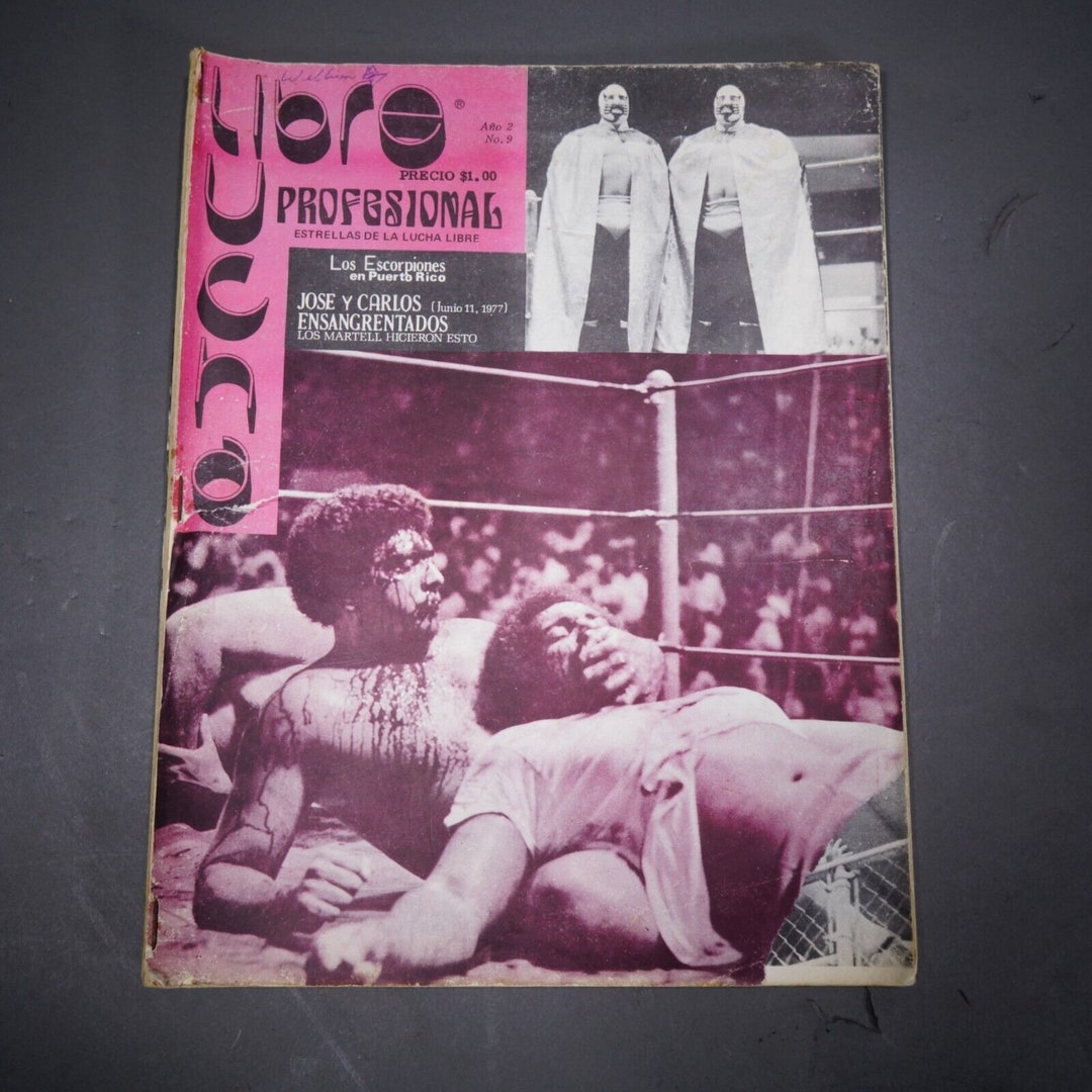 Lucha Libre Professional Magazine Year 2 9 Jose Y Carlos 1977 Rare - Etsy