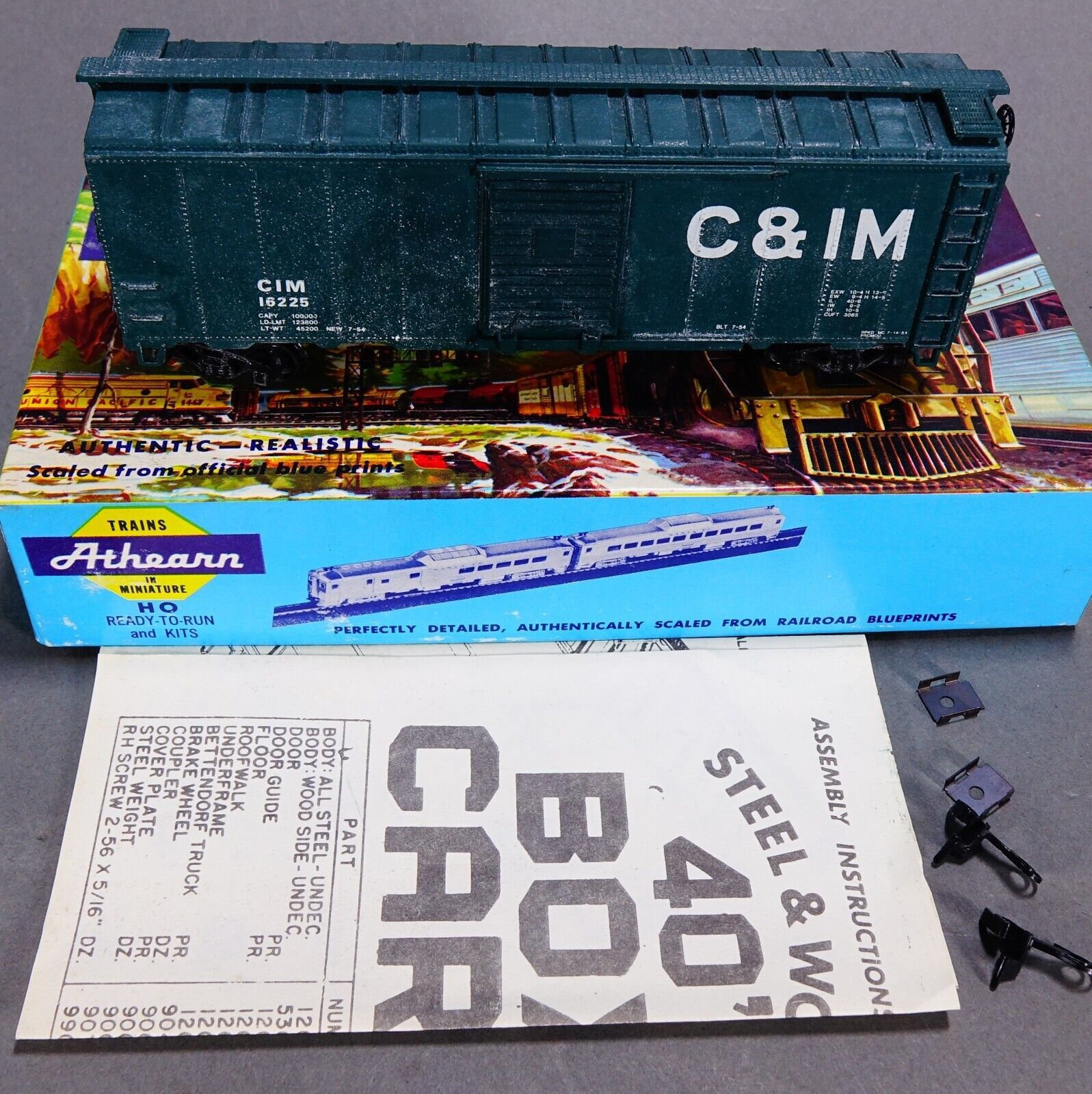 Vintage Athearn Blue Box Ho Scale Weathered Look Box Car in Box 1387 - Etsy