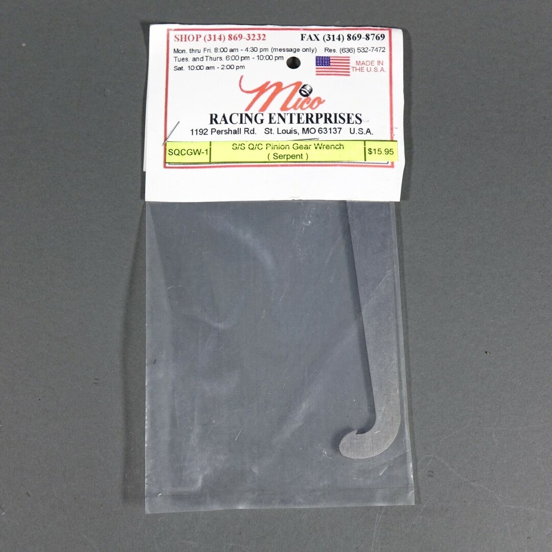 Mico Racing Enterprises S/S Q/C Pinion Gear Wrench (serpent) Part Sqcgw ...