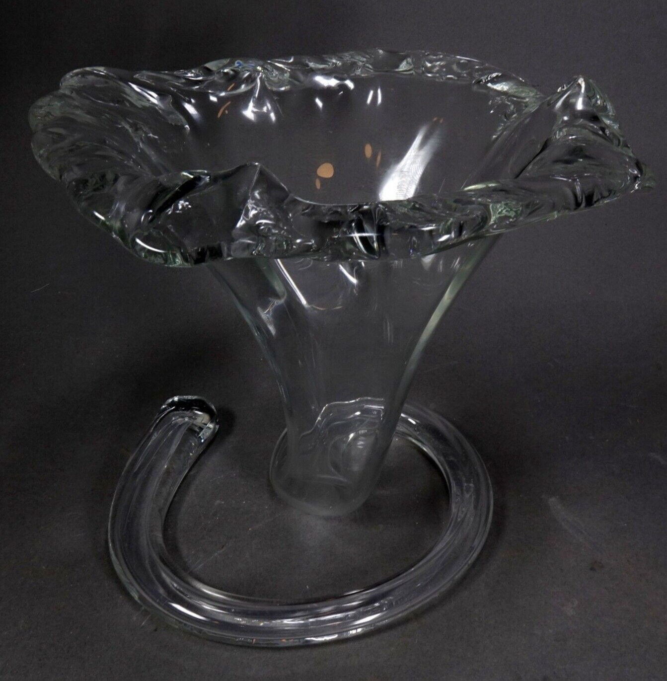 Vintage Murano Italy Art Glass Trumpet Flower Tube Vase - Etsy