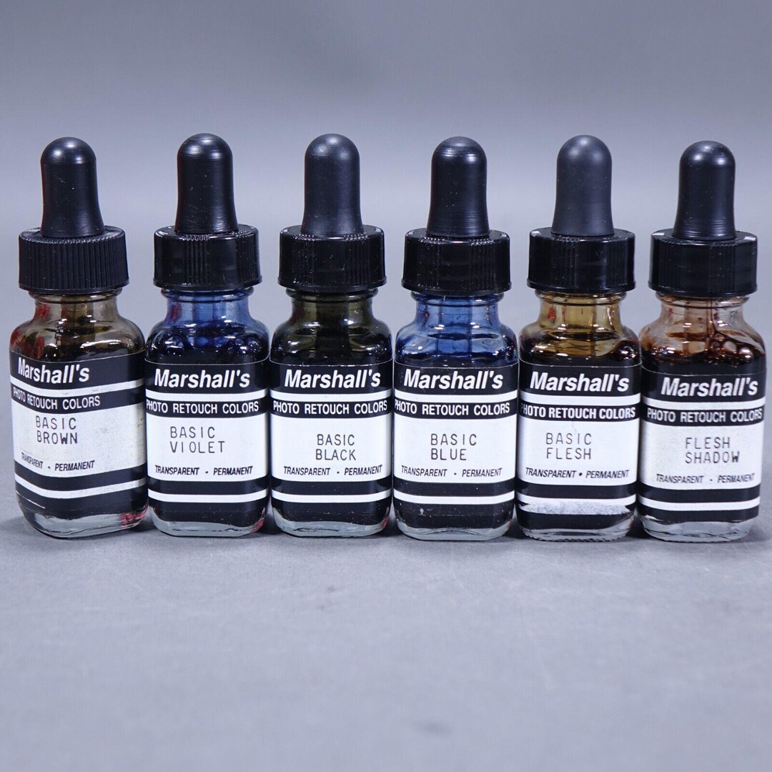Vintage Marshall's Photo Retouch Colors Transparent Liquid 6 1/2 Oz ...