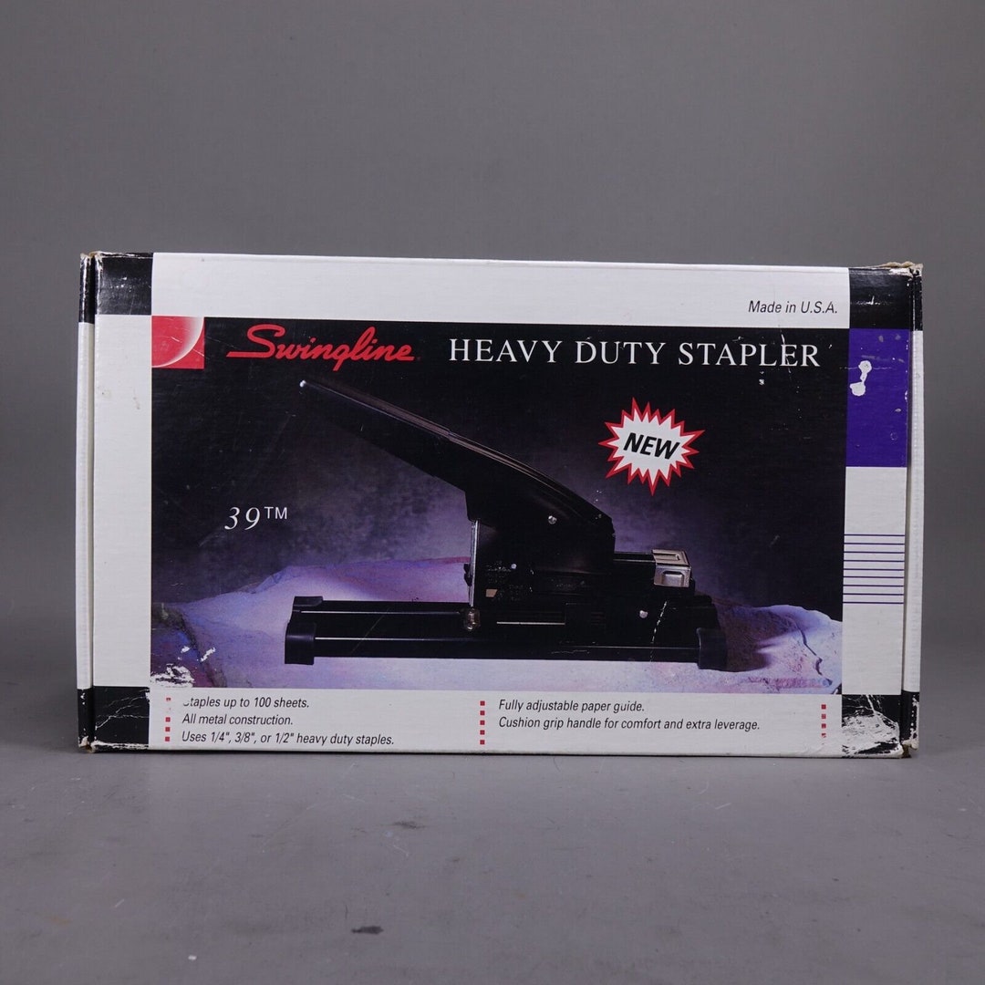 Swingline Heavy Duty Tabletop Stapler Model 39 Black USA 100 Sheet ...