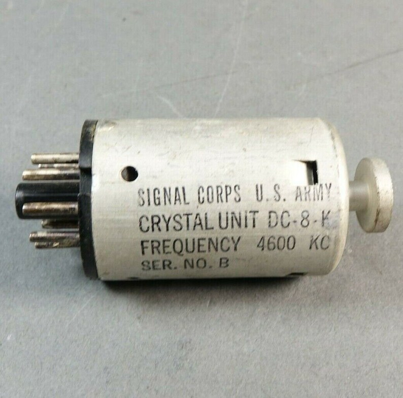 US Army Signal Corps Western Electric DC-8-K 4600 Kc Ham Radio Crystal ...