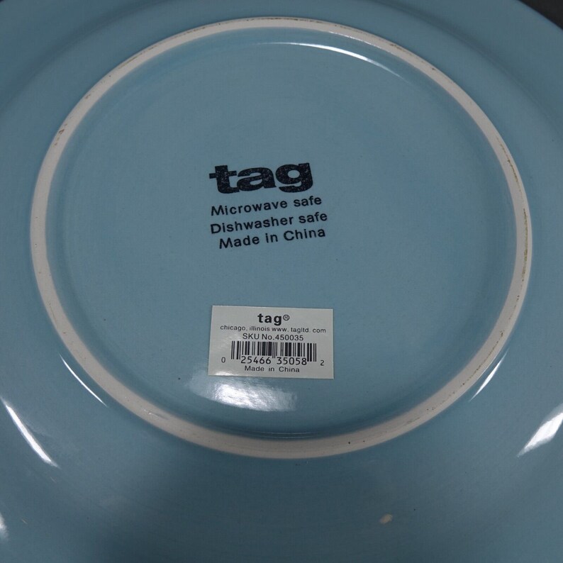 Tag Ltd TAG Light Blue 11" Dinner Plate(s) Several Available - Etsy