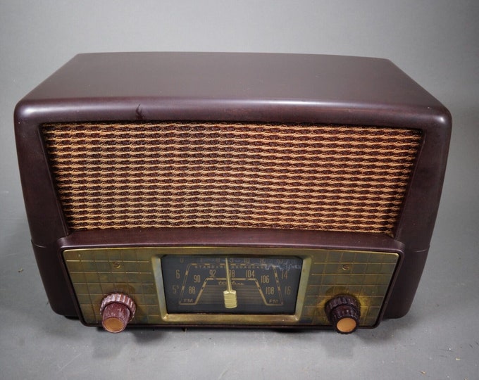 Vintage Truetone Am/fm Tube Radio Bakelite 1951-52 D-2026 - Etsy