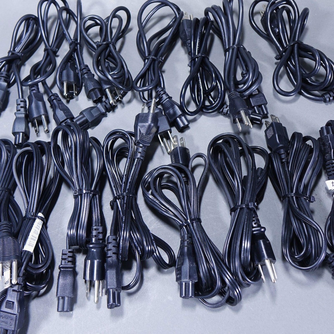 Lot of 16 Mickey Mouse Power Cords for Laptop, PC, Printers From 3-6 Ft ...