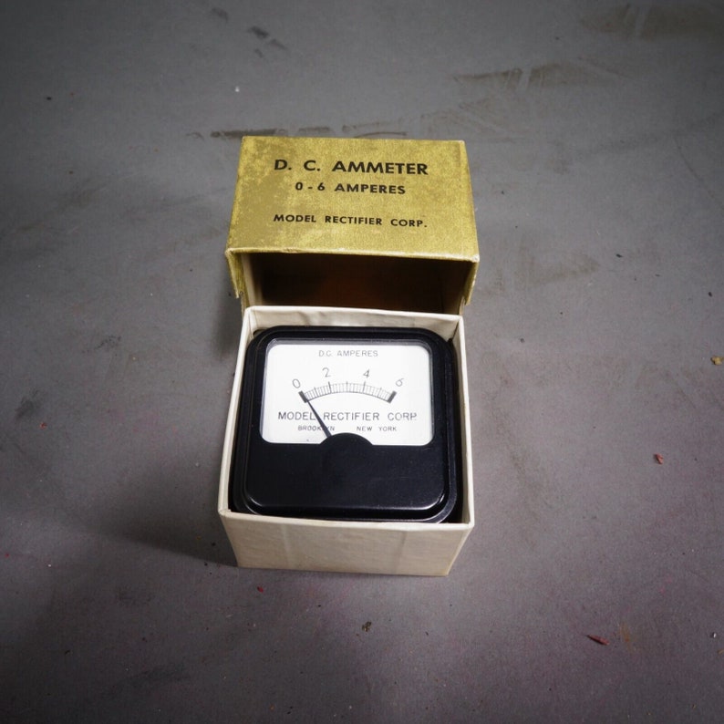 Vintage Nos in Box Model Rectifier Type D.C. Ammeter 0-6 Amperes for ...