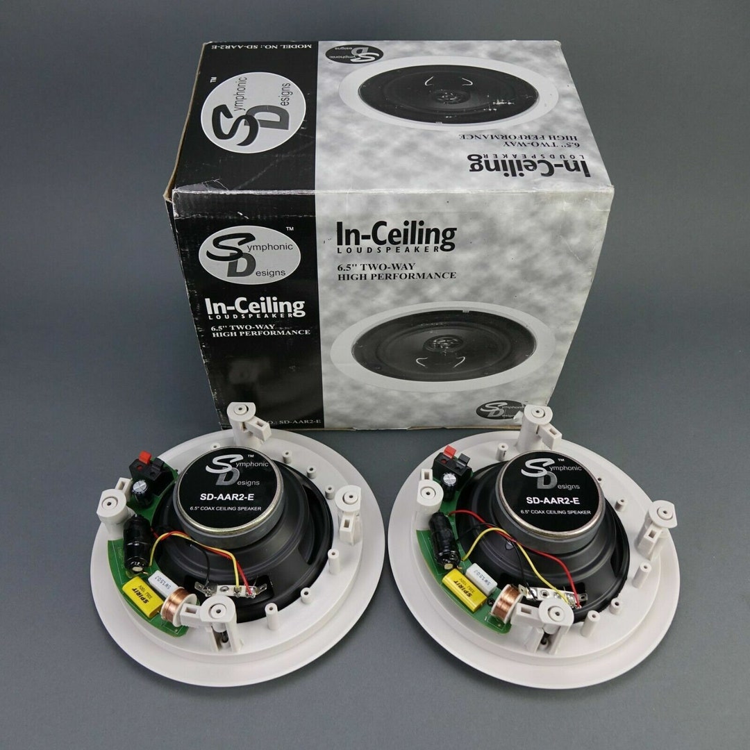 Symphonic Designs in Ceiling Loudspeaker 6.5" Two Way Model SD-AAR2-E ...