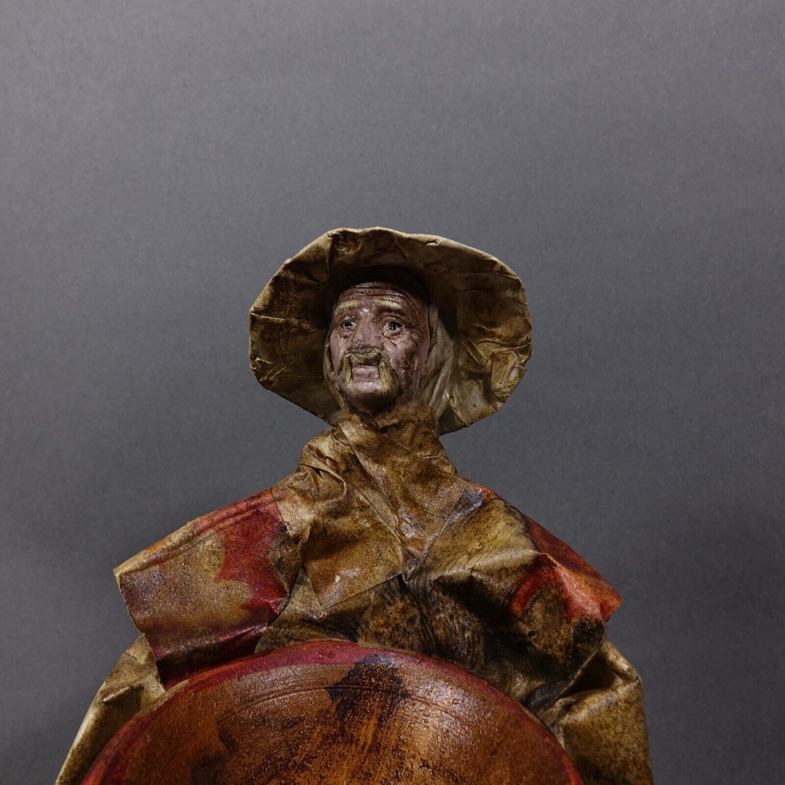 Vintage Paper Mache Man With Bowl Figurine From Mexico 13" by 4" - Etsy