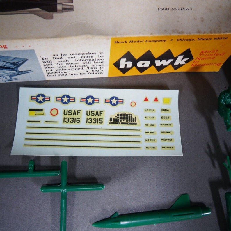 1966 Vintage Hawk Models 1/4 Inch Scale Northrop F-5A Freedom Fighter ...