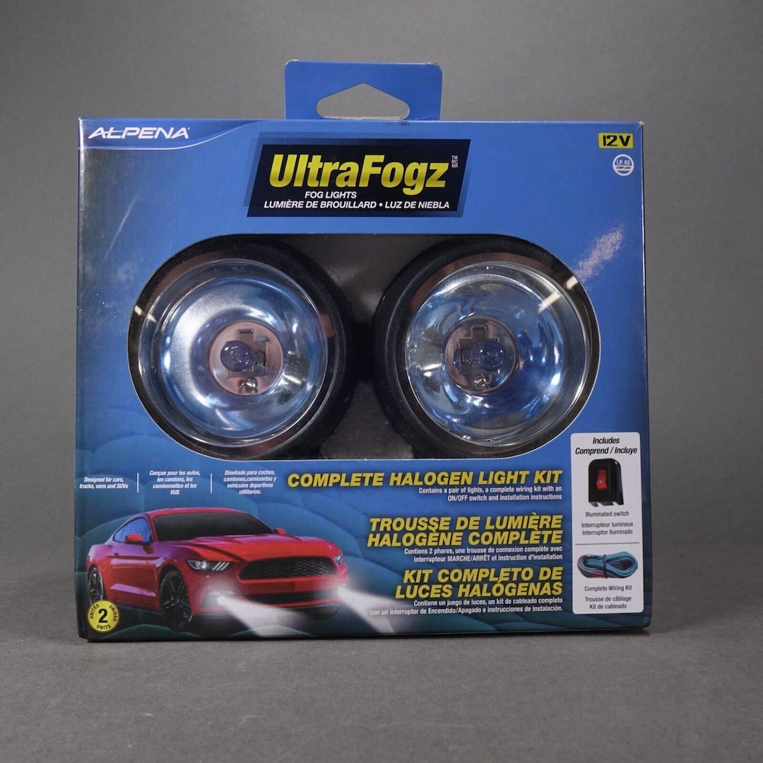 Ultra Fogz Complete Halogen Fog Light Kit Lights, Wire Switch - Etsy