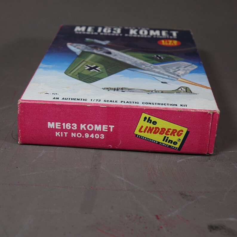 1/72 Scale Lindberg, ME 163 Komet Jet Airplane Model Kit 9403 NEW ...