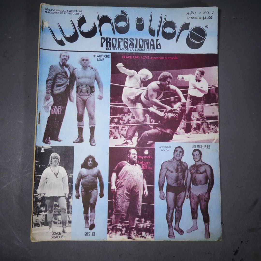 Lucha Libre Professional Magazine Year 2 7 Haystacks Calhoun 1977 Rare ...