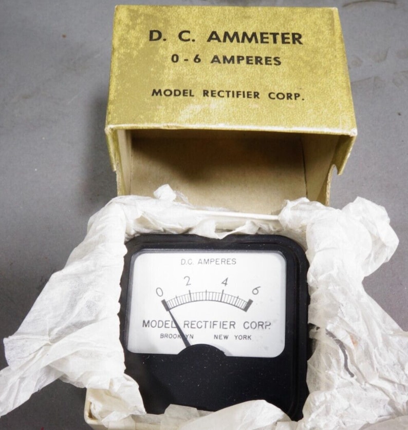 Vintage Nos in Box Model Rectifier Type D.C. Ammeter 0-6 Amperes for ...