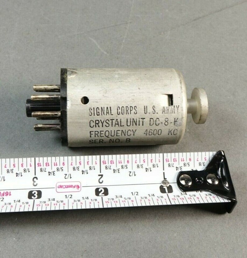 US Army Signal Corps Western Electric DC-8-K 4600 Kc Ham Radio Crystal ...