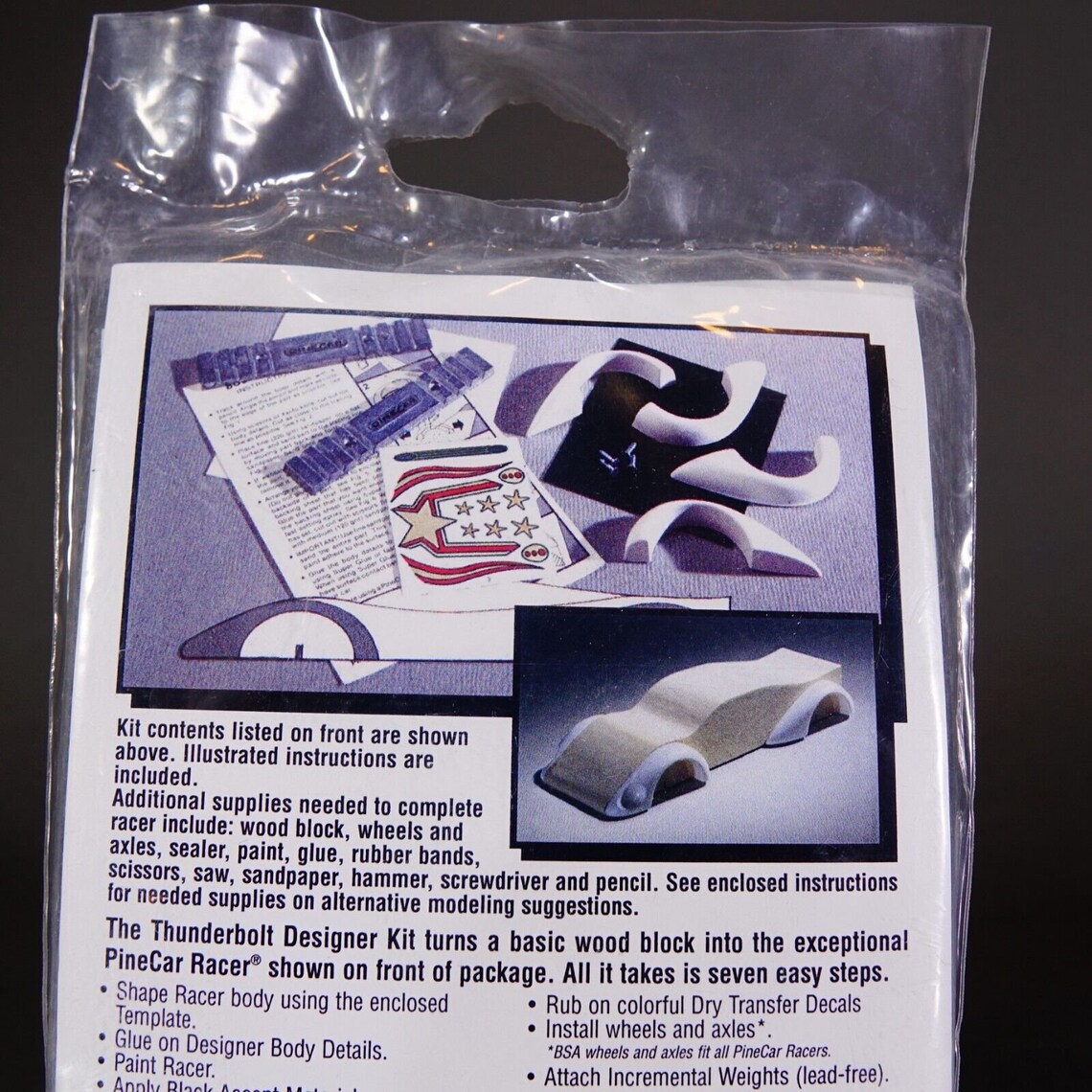 Pinecar Thunderbolt Designer Kit Multimedia Model Detail P416 - Etsy