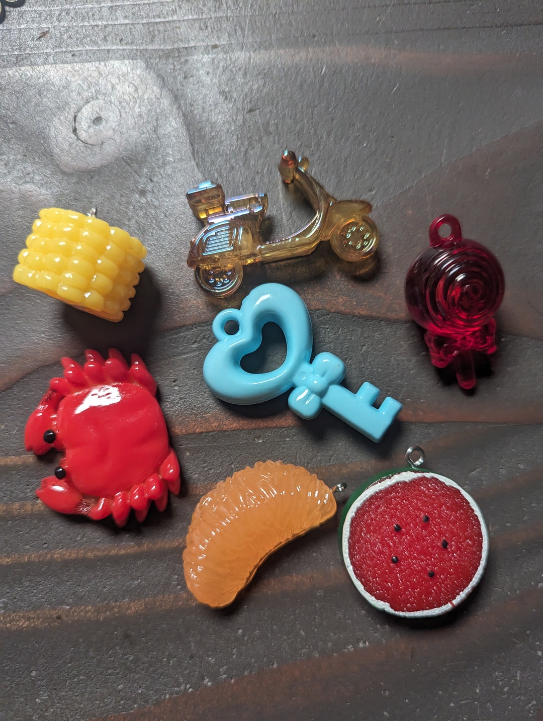 Bulk Lots of Large Plastic Charms / as Shown / Charm Bar / Charm ...