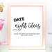 Editable Date Night Jar Printable Sign & Cards, Bridal Shower Sign ...