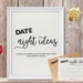 Editable Date Night Jar Printable Sign & Cards, Bridal Shower Sign ...