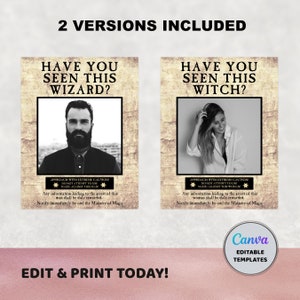 Wizard Party Poster, PRINTABLE, Birthday Party Decor, Have You Seen ...