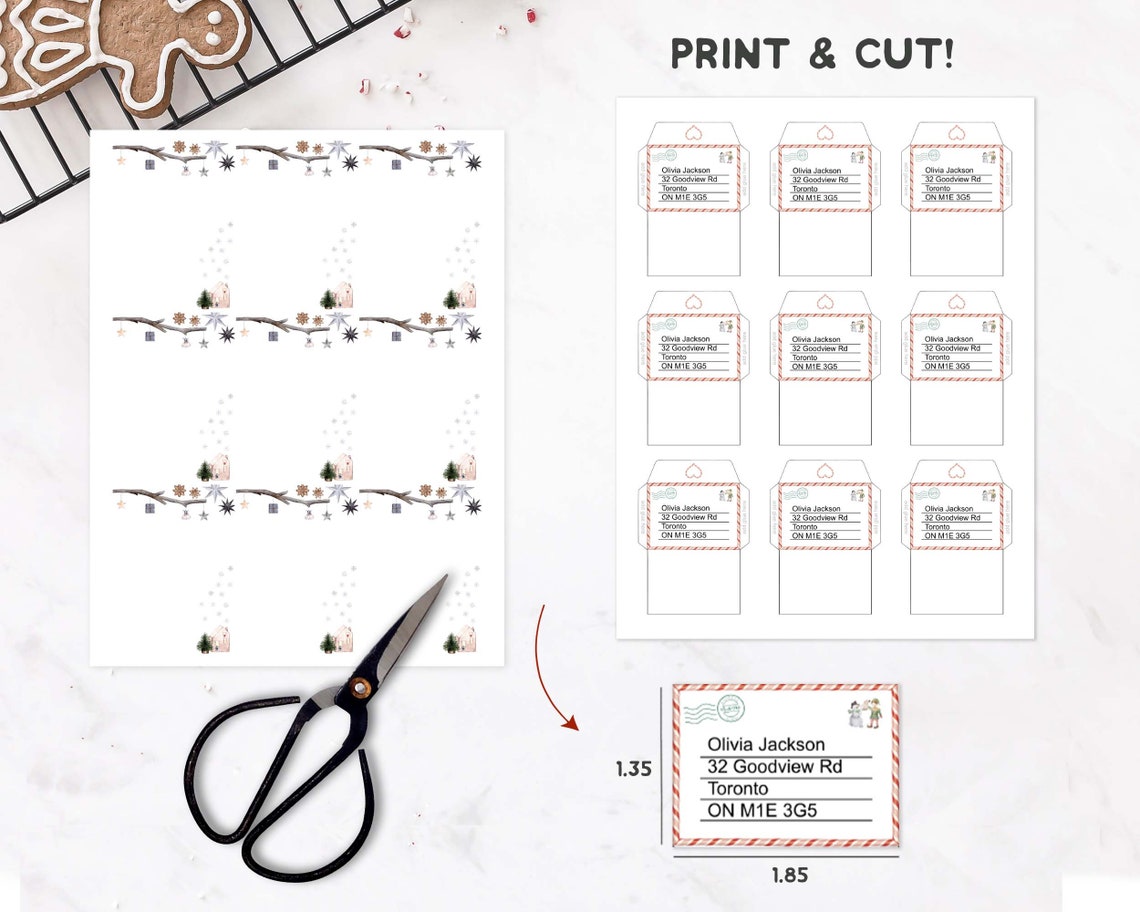 Editable Mini Elf Letters & Envelopes Printable Miniature - Etsy